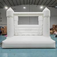 China White 10ft Inflatable Jumping Castle Bouncer PVC Bounce House for Kids Parties with 0.55mm Tarpaulin for sale