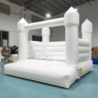China White 10ft Inflatable Jumping Castle Bouncer PVC Bounce House for Kids Parties with 0.55mm Tarpaulin for sale