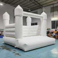 China White 10ft Inflatable Jumping Castle Bouncer PVC Bounce House for Kids Parties with 0.55mm Tarpaulin for sale