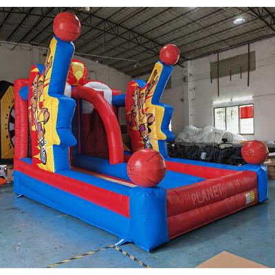 China Commercial Inflatable Basketball Game 5x3.5x3.8m PVC Target Shooting Game for sale