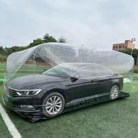 China Outdoor Portable Inflatable Car Cover Tent 5m x 2m x 1.8m Anti Dust Car Shelter for sale
