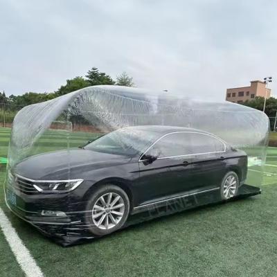 China Outdoor Portable Inflatable Car Cover Tent 5m x 2m x 1.8m Anti Dust Car Shelter for sale