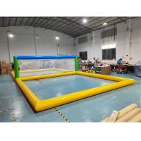 China Outdoor Airtight Inflatable Volleyball Court 10x5x2m PVC Water Sports Game Pool for Rental for sale