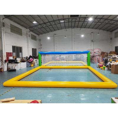 China Outdoor Airtight Inflatable Volleyball Court 10x5x2m PVC Water Sports Game Pool for Rental for sale