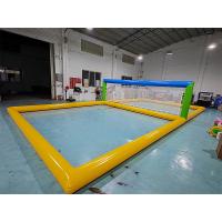 China Outdoor Airtight Inflatable Volleyball Court 10x5x2m PVC Water Sports Game Pool for Rental for sale