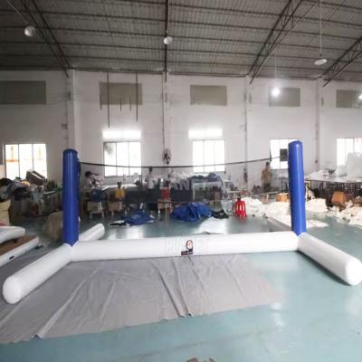 China Inflatable Water Volleyball Court 6m x 3m x 2m PVC Outdoor Pool Game for sale