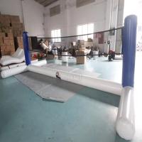 China Inflatable Water Volleyball Court 6m x 3m x 2m PVC Outdoor Pool Game for sale