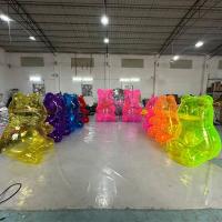 China Colorful Transparent PVC Inflatable Gummy Bear 1.2m 1.5m 1.8m 2.5m 3.0m Tall Custom Logo for sale