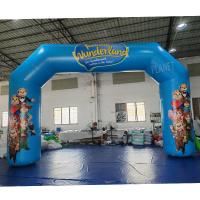 China Custom Inflatable Arch 10ft Wide PVC Oxford Cloth Event Entrance Archway for sale