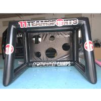 China Airtight Inflatable Penalty Shootout Football Goal 3x2.2x2.2m PVC Soccer Goal for sale
