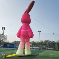 China Giant Inflatable Rabbit - Custom Size PVC Art Decoration with 5-7 Day Production for sale