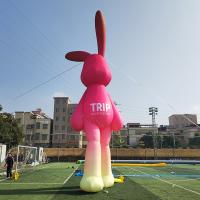 China Giant Inflatable Rabbit - Custom Size PVC Art Decoration with 5-7 Day Production for sale