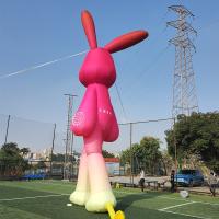 China Giant Inflatable Rabbit - Custom Size PVC Art Decoration with 5-7 Day Production for sale