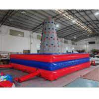 China Commercial Inflatable Climbing Mountains PVC Rock Wall Obstacle Course 10m Custom for sale