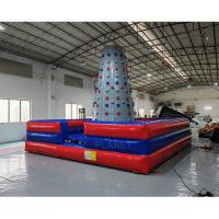 China Commercial Inflatable Climbing Mountains PVC Rock Wall Obstacle Course 10m Custom for sale
