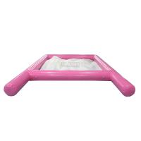 China Durable Airtight Inflatable Ocean Pool 4x3x2m PVC Floating Sea Swimming Pool with Net for sale