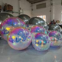 China Double Layer PVC Inflatable Mirror Ball 60-400cm Reusable Bubble Balloon with Electric Air Pump for sale