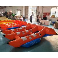 China Towable Inflatable Flying Fish Banana Boat 0.9mm PVC Water Sports Tube for Amusement Park for sale