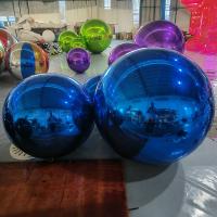 China Double Layer PVC Blue Inflatable Mirror Ball 60cm to 400cm Custom Sizes for Event Decoration for sale