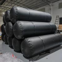 China Heavy Duty Marine PVC Inflatable Boat Fender 35cm x 1.0m Cylindrical Floating Fender for sale