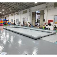 China Custom Inflatable Skimboard Pool 10x4m PVC Water Play Track for Backyard Sport Games for sale