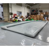 China Custom Inflatable Skimboard Pool 10x4m PVC Water Play Track for Backyard Sport Games for sale