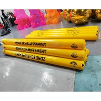 China Inflatable Triathlon Buoy 1.6m Long 20cm Diameter PVC Marker Buoy for Swimming Race for sale