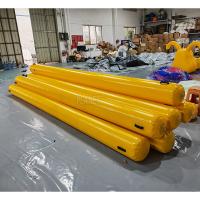 China Inflatable Triathlon Buoy 1.6m Long 20cm Diameter PVC Marker Buoy for Swimming Race for sale