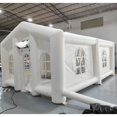 China Custom Inflatable Party Tent 10x10m Wedding Marquee with Blower for Outdoor Events for sale