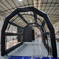 China Custom Portable Inflatable Baseball Cage Net 40x12x12 ft PVC Batting Cage for Training for sale