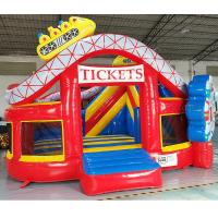 China Commercial Inflatable Bouncy Castle with Slide 5.5x5.1x4.3m for Kids Party Rental for sale