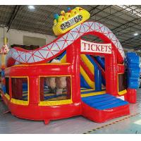 China Commercial Inflatable Bouncy Castle with Slide 5.5x5.1x4.3m for Kids Party Rental for sale