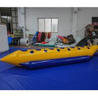 China Inflatable Banana Boat Towable Tube 0.9mm PVC for 6 Riders Water Sport Game for sale