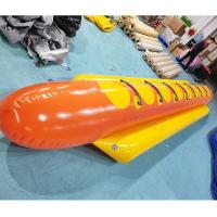 China Inflatable Banana Boat Towable Tube 0.9mm PVC for 6 Riders Water Sport Game for sale