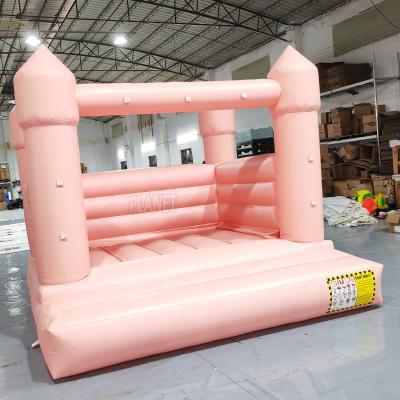 China 3m 10ft Pink Bounce House PVC Inflatable Bouncy Castle with Blower and Repair Kit for sale