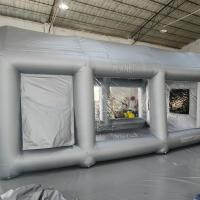 China Portable Inflatable Spray Paint Booth 4x3.4x3m PVC Car Painting Tent with Blower for sale