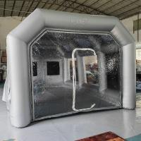 China Portable Inflatable Spray Paint Booth 4x3.4x3m PVC Car Painting Tent with Blower for sale