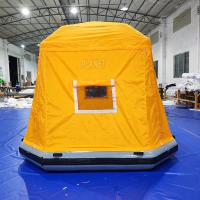 China Inflatable Water Floating Tent PVC Camping Shoal Raft Boat 2.5m x 2.5m for sale