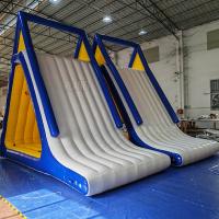 China High Quality Inflatable Water Triangle Slide Inflatable Floating Lake Slide for sale