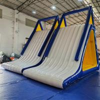 China High Quality Inflatable Water Triangle Slide Inflatable Floating Lake Slide for sale