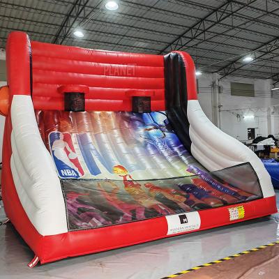 China Inflatable Basketball Challenge Carnival Game Interactive Bounce Machine for sale