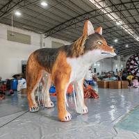 China Custom Giant Inflatable Wolf 3m Tall Standing Cartoon Balloon for Advertisement Decoration for sale