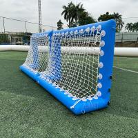 China Custom Portable Inflatable Football Goal 0.65mm PVC Soccer Training Goal with Net for sale