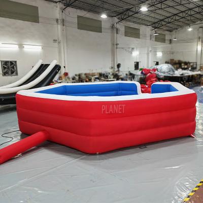 China Inflatable Gaga Ball Pit 5m Diameter for Kids Sport Game Durable Oxford Cloth for sale