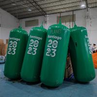 China Customized PVC Inflatable Floating Marker Buoy 1.0m Dia x 1.5mH Water Buoy for sale