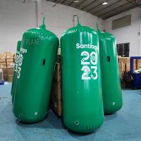 China Customized PVC Inflatable Floating Marker Buoy 1.0m Dia x 1.5mH Water Buoy for sale
