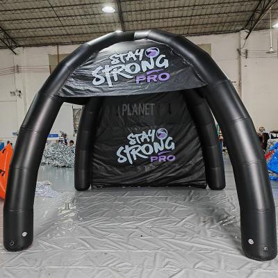 China Customizable Inflatable Spider Dome Tent 4x4x2.26m Outdoor Trade Show Advertising Tent for sale