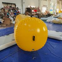 China Customized Inflatable Long Tube Swimming Buoy 0.65mm PVC Floating Marker Water Buoy for sale