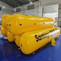 China Customized Inflatable Long Tube Swimming Buoy 0.65mm PVC Floating Marker Water Buoy for sale