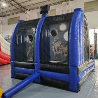 China Inflatable Rugby Toss Throwing Game 3x3x2.5m Outdoor Kids Interactive Target Cage with 0.55mm PVC for sale